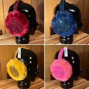 Accessories | Snow White Bling Ear Muffs | Poshmark